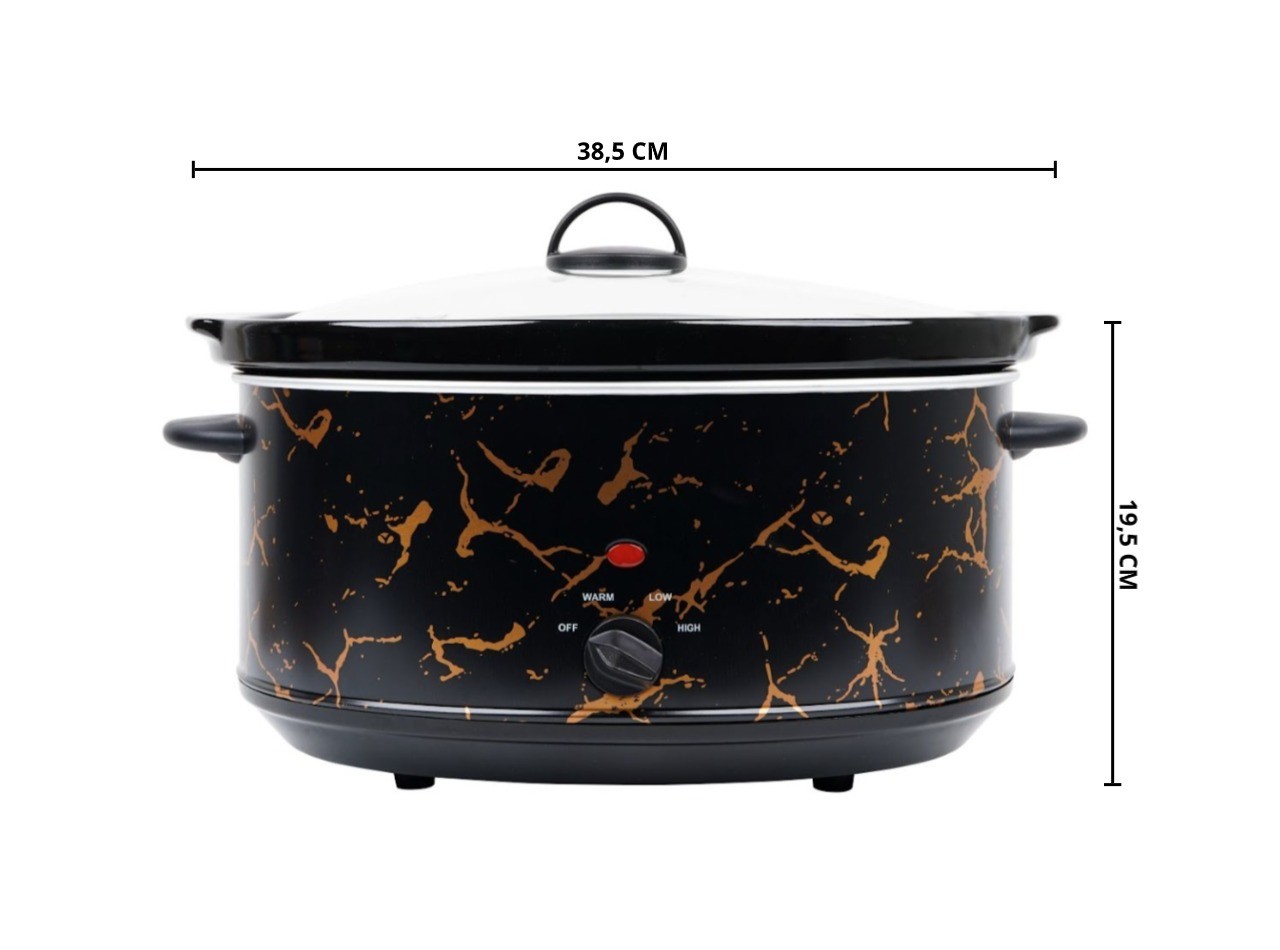 Vicenza Slow Cooker Hitam Marmer VSC01MB